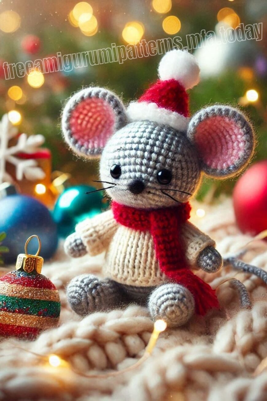 Amigurumi Melvin Mouse for Christmas Free Pattern-1 – Free Amigurumi ...