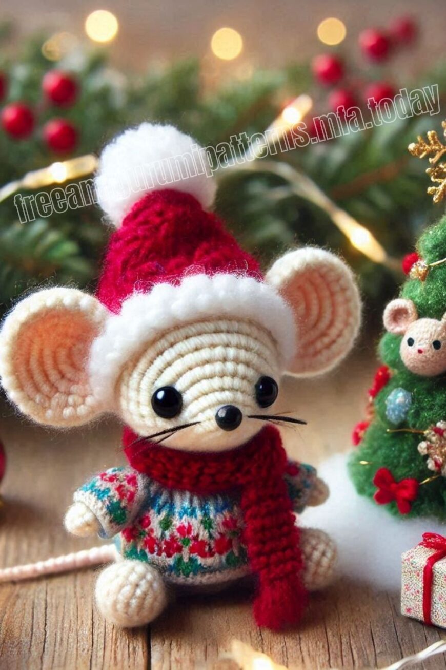 Amigurumi Melvin Mouse for Christmas Free Pattern-1 – Free Amigurumi ...