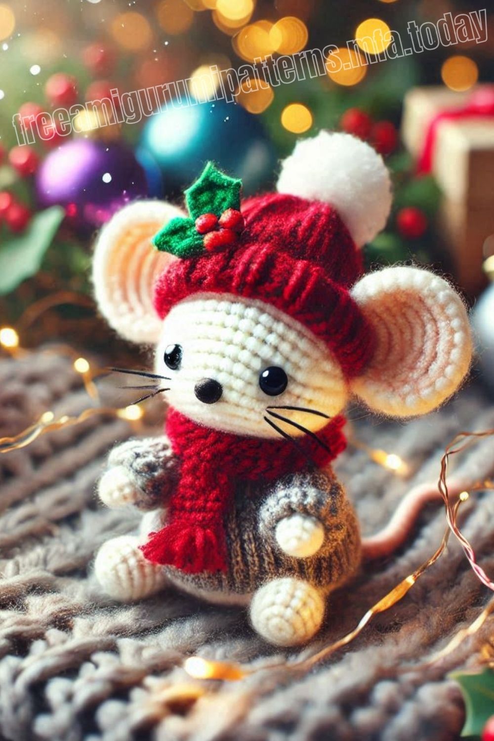 Amigurumi Melvin Mouse for Christmas Free Pattern-1 – Free Amigurumi ...