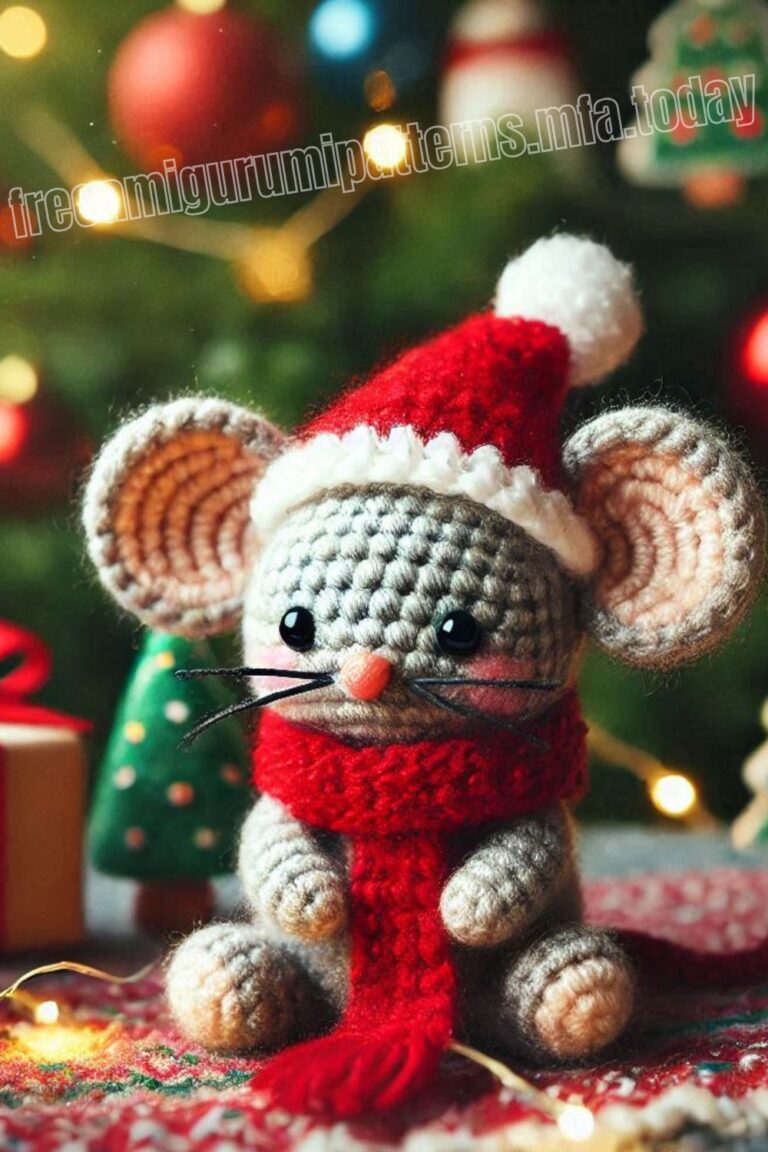 Amigurumi Melvin Mouse for Christmas Free Pattern-1 – Free Amigurumi ...