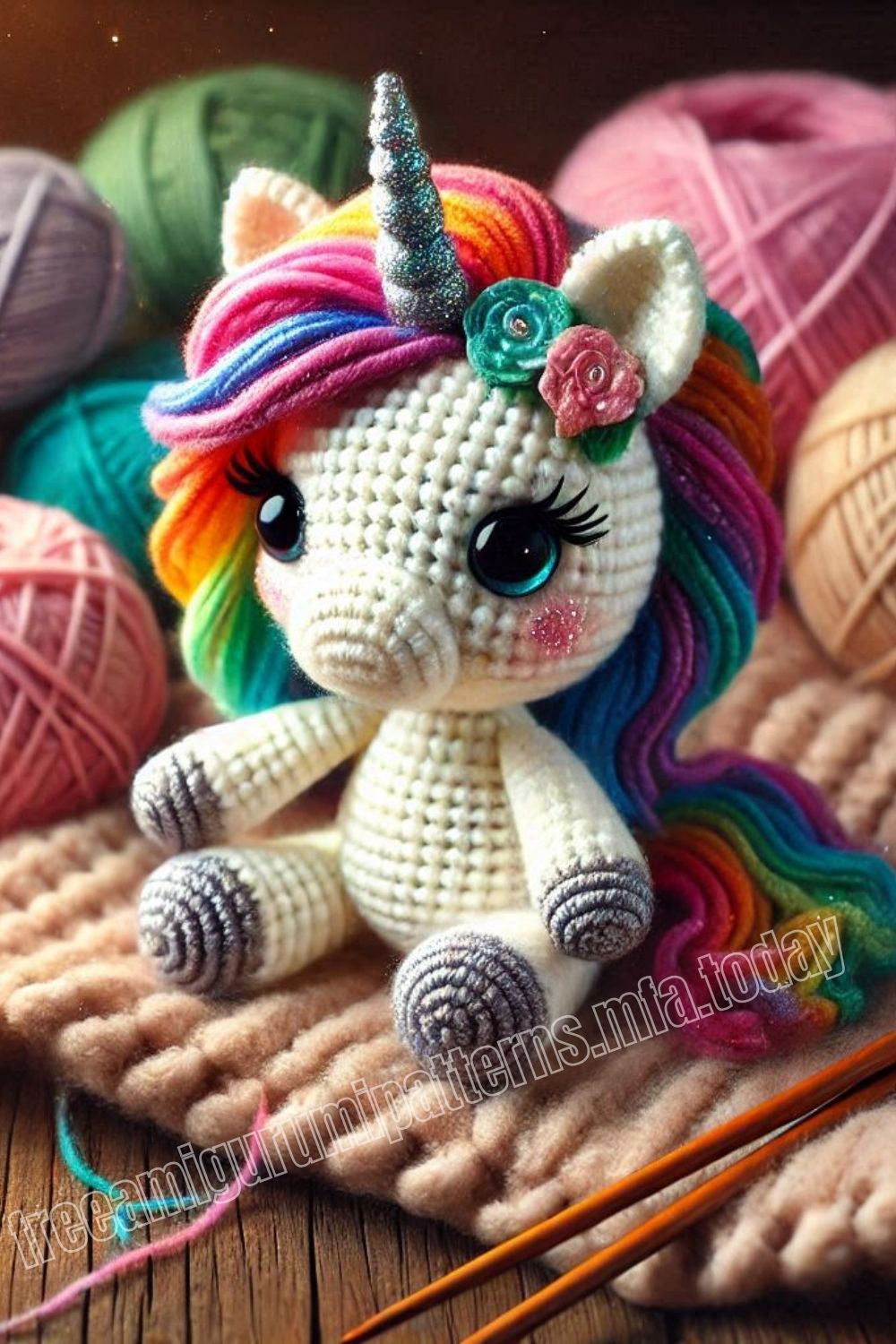 Amigurumi Big Plush Unicorn Elona Free Pattern-1 – Free Amigurumi Patterns