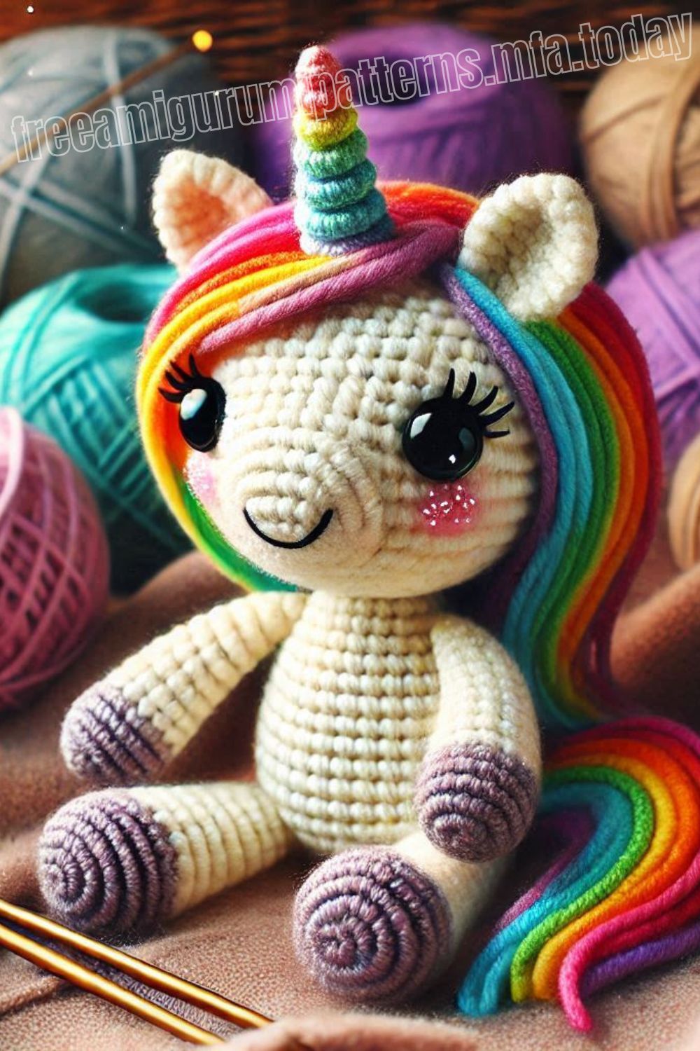 Amigurumi Big Plush Unicorn Elona Free Pattern-1 – Free Amigurumi Patterns