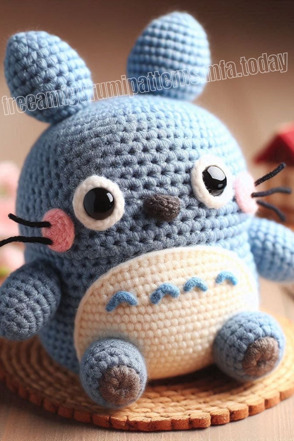 Amigurumi Blue Totoro with Bag Free Pattern-1 – Free Amigurumi Patterns