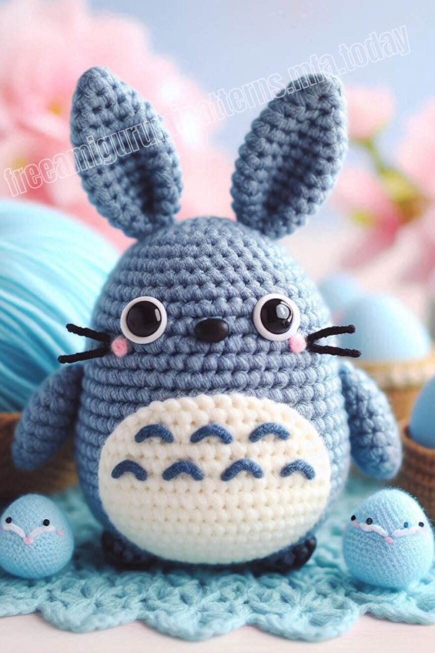 Amigurumi Blue Totoro with Bag Free Pattern-1 – Free Amigurumi Patterns
