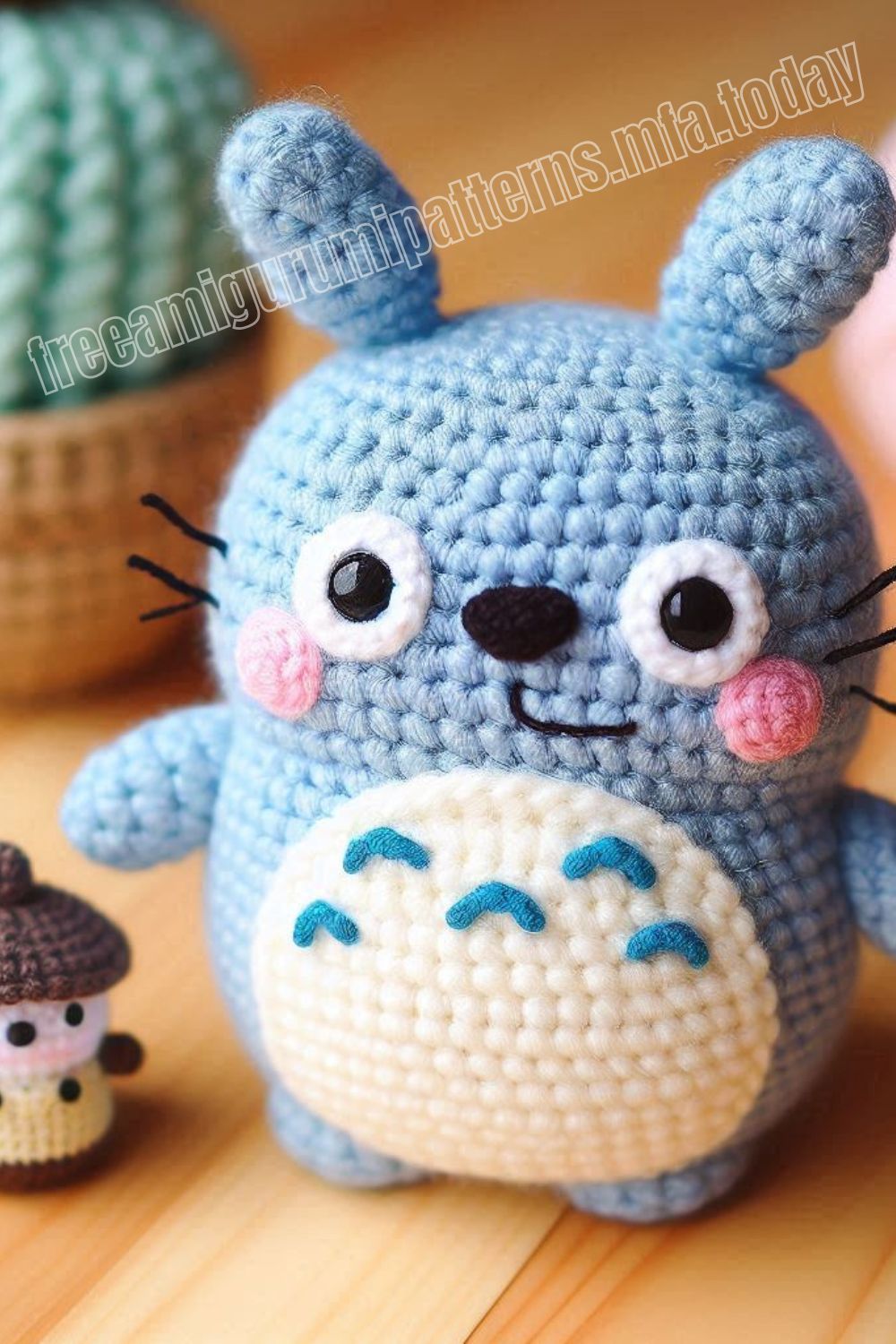 Amigurumi Blue Totoro with Bag Free Pattern-1 – Free Amigurumi Patterns