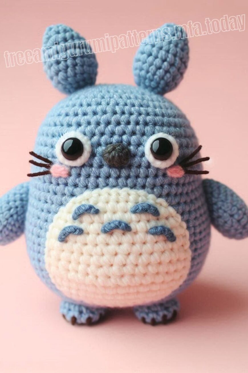 Amigurumi Blue Totoro with Bag Free Pattern-1 – Free Amigurumi Patterns