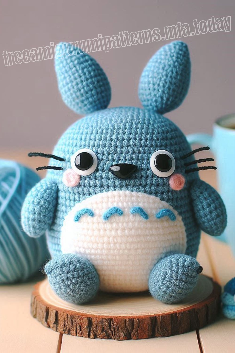 Amigurumi Blue Totoro with Bag Free Pattern-1 – Free Amigurumi Patterns