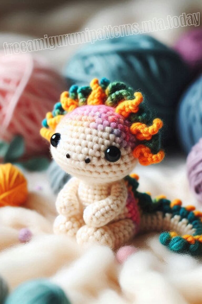 Amigurumi Burni the Blue Salamander Free Pattern-1 – Free Amigurumi ...