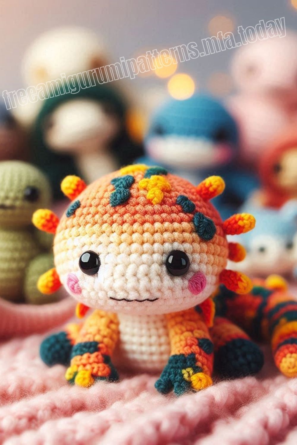 Amigurumi Burni the Blue Salamander Free Pattern-1 – Free Amigurumi ...