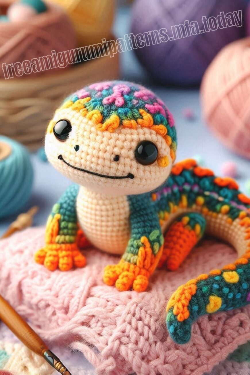 Amigurumi Burni the Blue Salamander Free Pattern-1 – Free Amigurumi ...