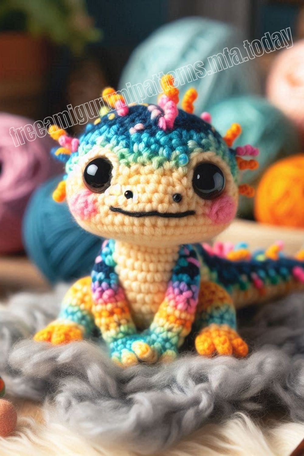 Amigurumi Burni the Blue Salamander Free Pattern-1 – Free Amigurumi ...