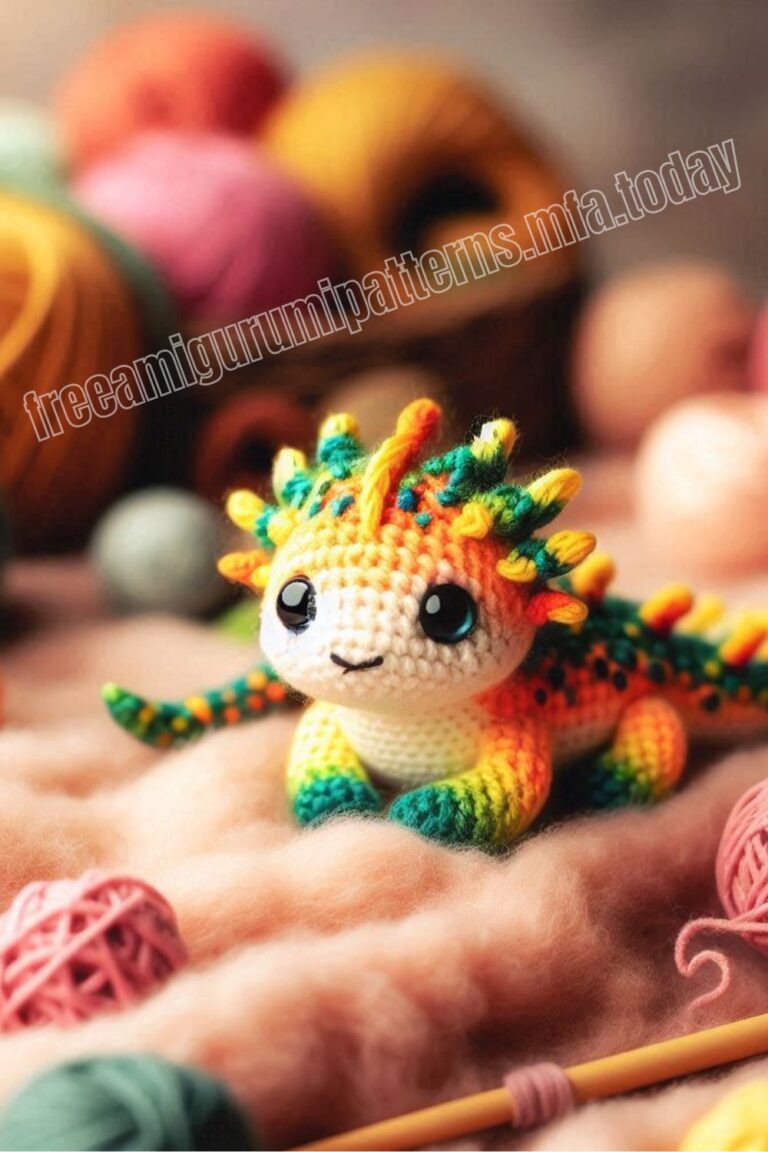 Amigurumi Burni the Blue Salamander Free Pattern-1 – Free Amigurumi ...