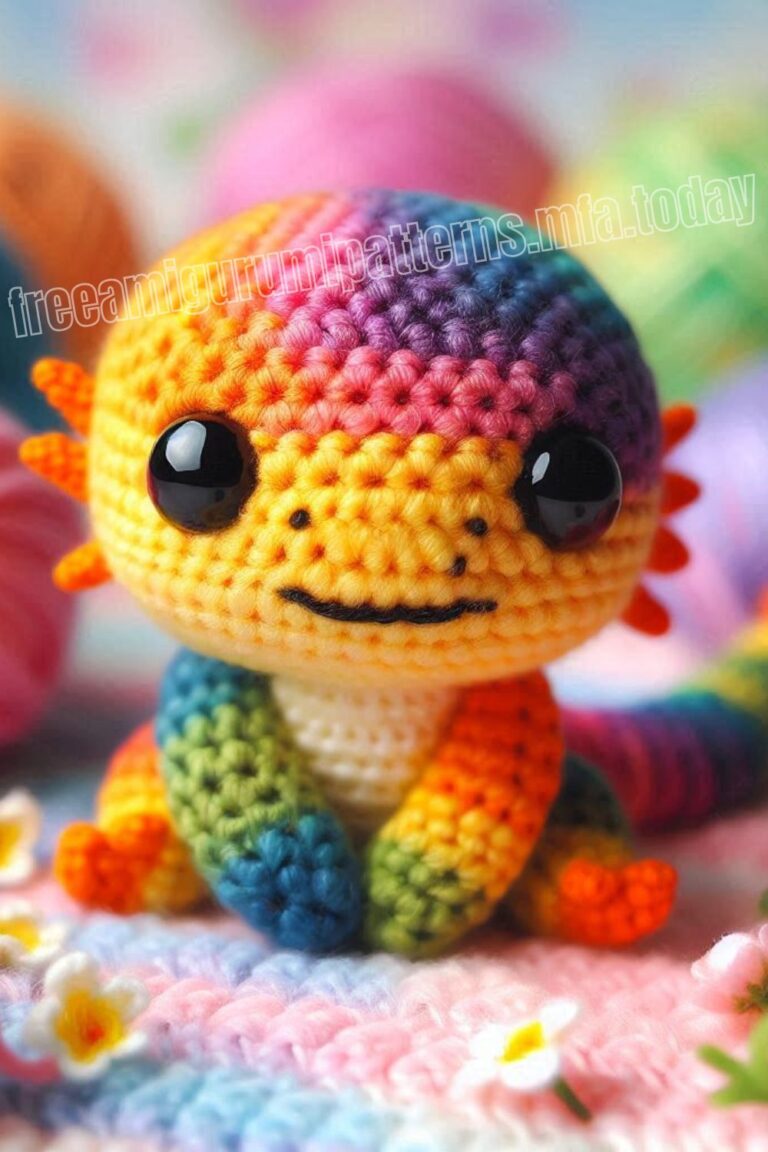 Amigurumi Burni the Blue Salamander Free Pattern-1 – Free Amigurumi ...