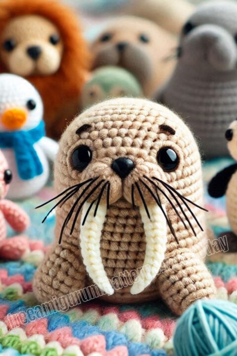 Amigurumi Plush Walrus Keychain Free Pattern-1 – Free Amigurumi Patterns