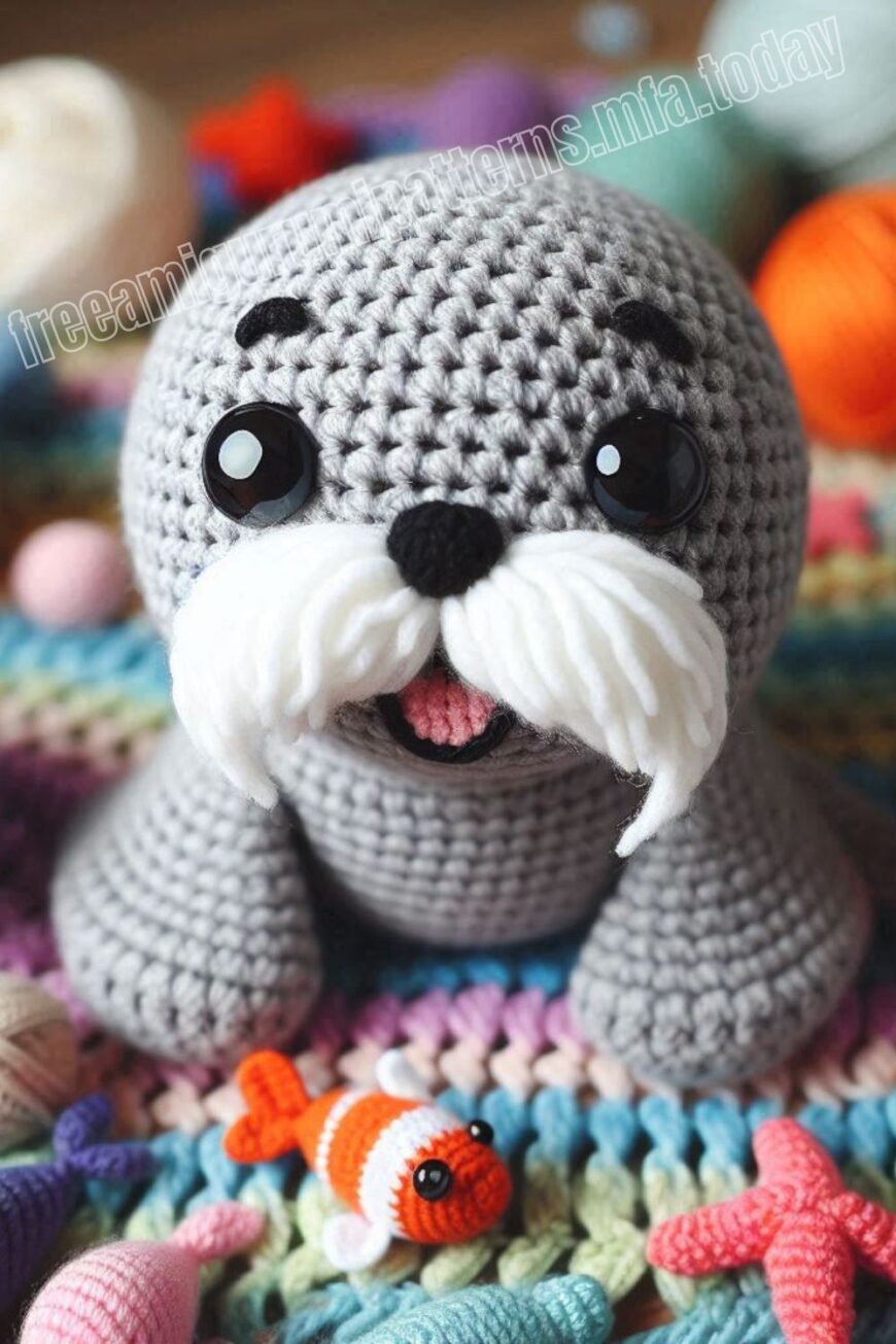 Amigurumi Plush Walrus Keychain Free Pattern-1 – Free Amigurumi Patterns