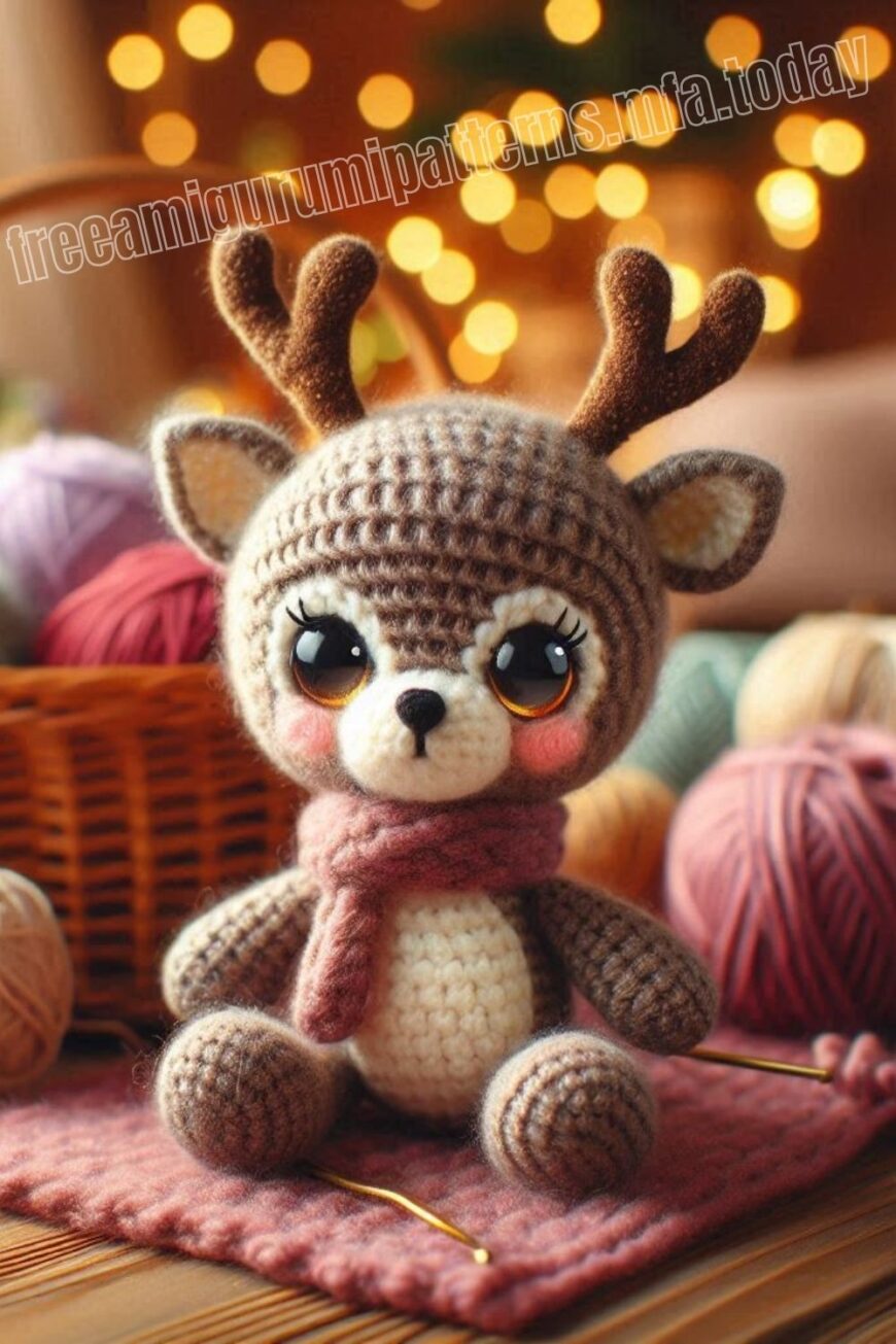 Amigurumi Rocket the Christmas Reindeer Free Pattern-1 – Free Amigurumi ...