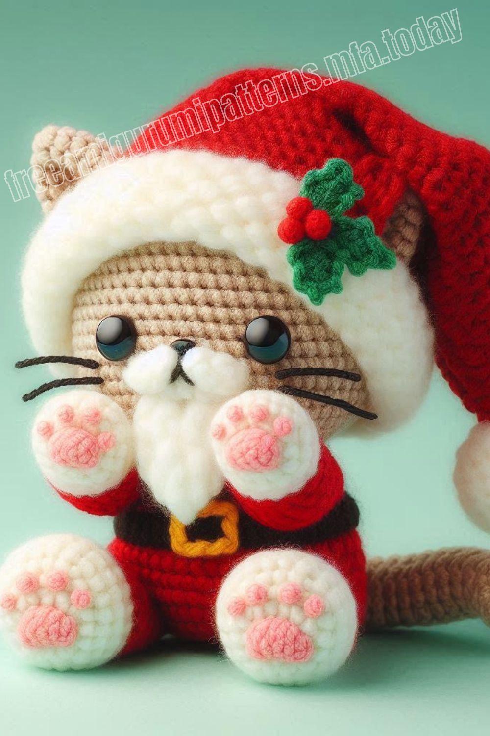 Amigurumi Santa Claws Cat Free Pattern-1 – Free Amigurumi Patterns