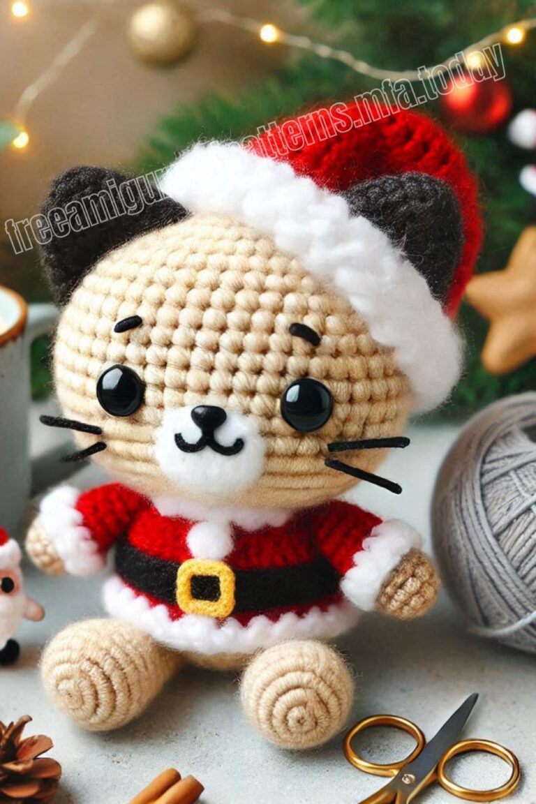Amigurumi Santa Claws Cat Free Pattern-1 – Free Amigurumi Patterns