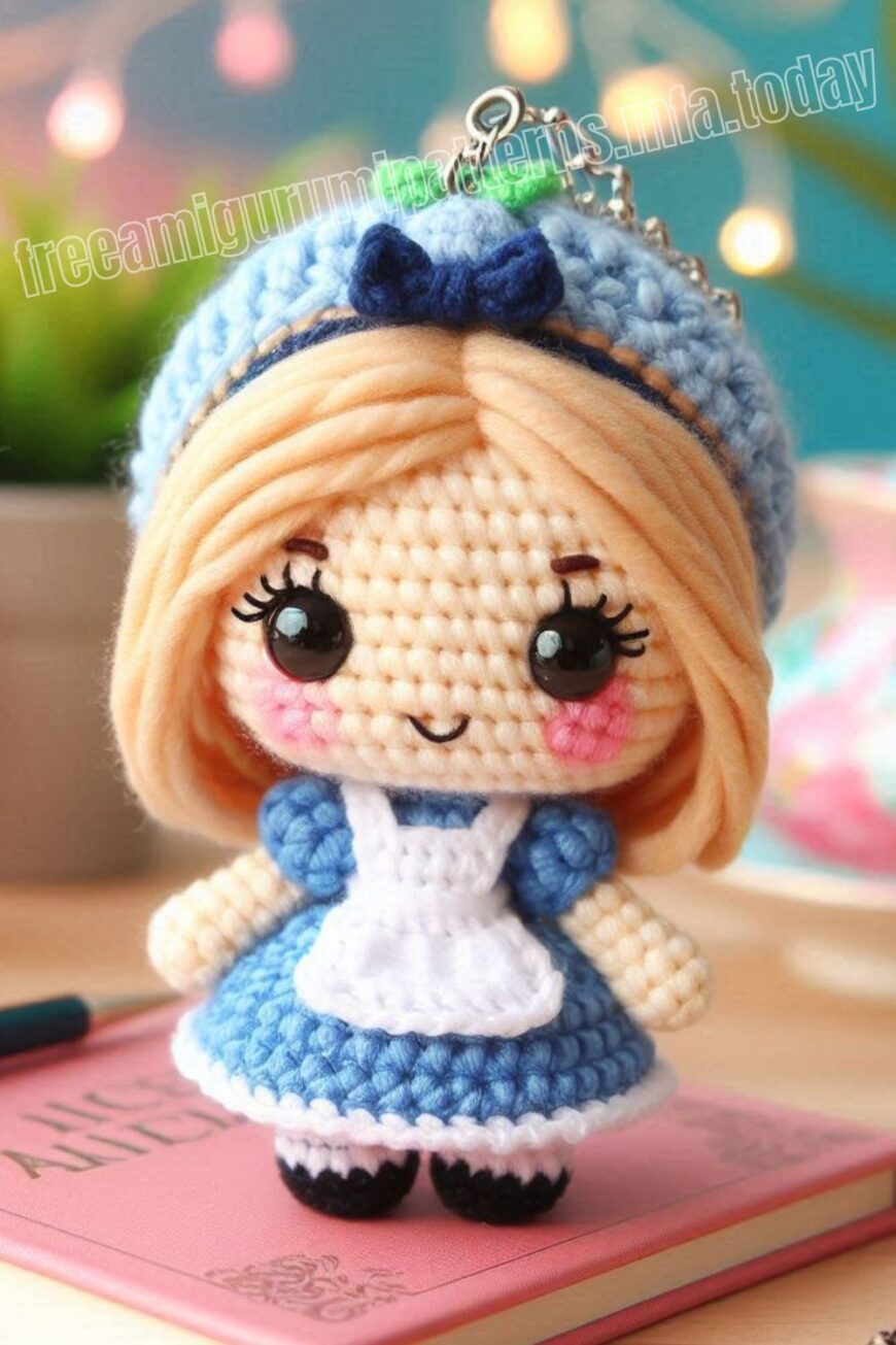 Amigurumi Alice in Wonderland Keychain Free Pattern-1 – Free Amigurumi ...