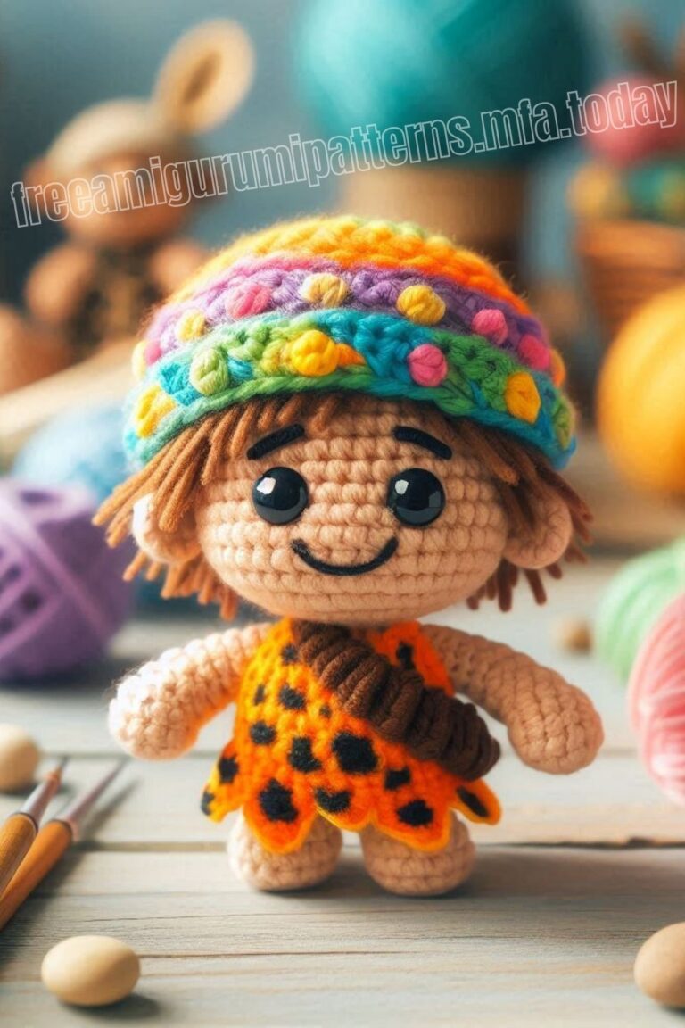 Amigurumi Captain Caveman Doll Free Pattern-1 – Free Amigurumi Patterns