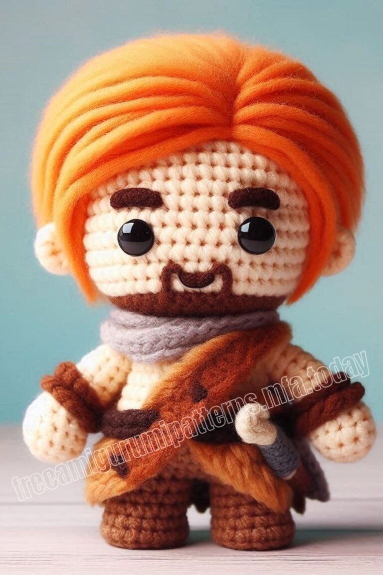 Amigurumi Captain Caveman Doll Free Pattern-1 – Free Amigurumi Patterns