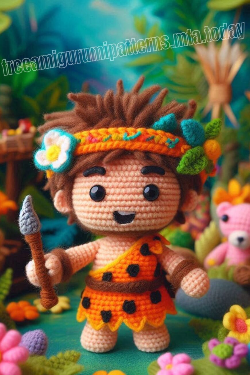 Amigurumi Captain Caveman Doll Free Pattern-1 – Free Amigurumi Patterns