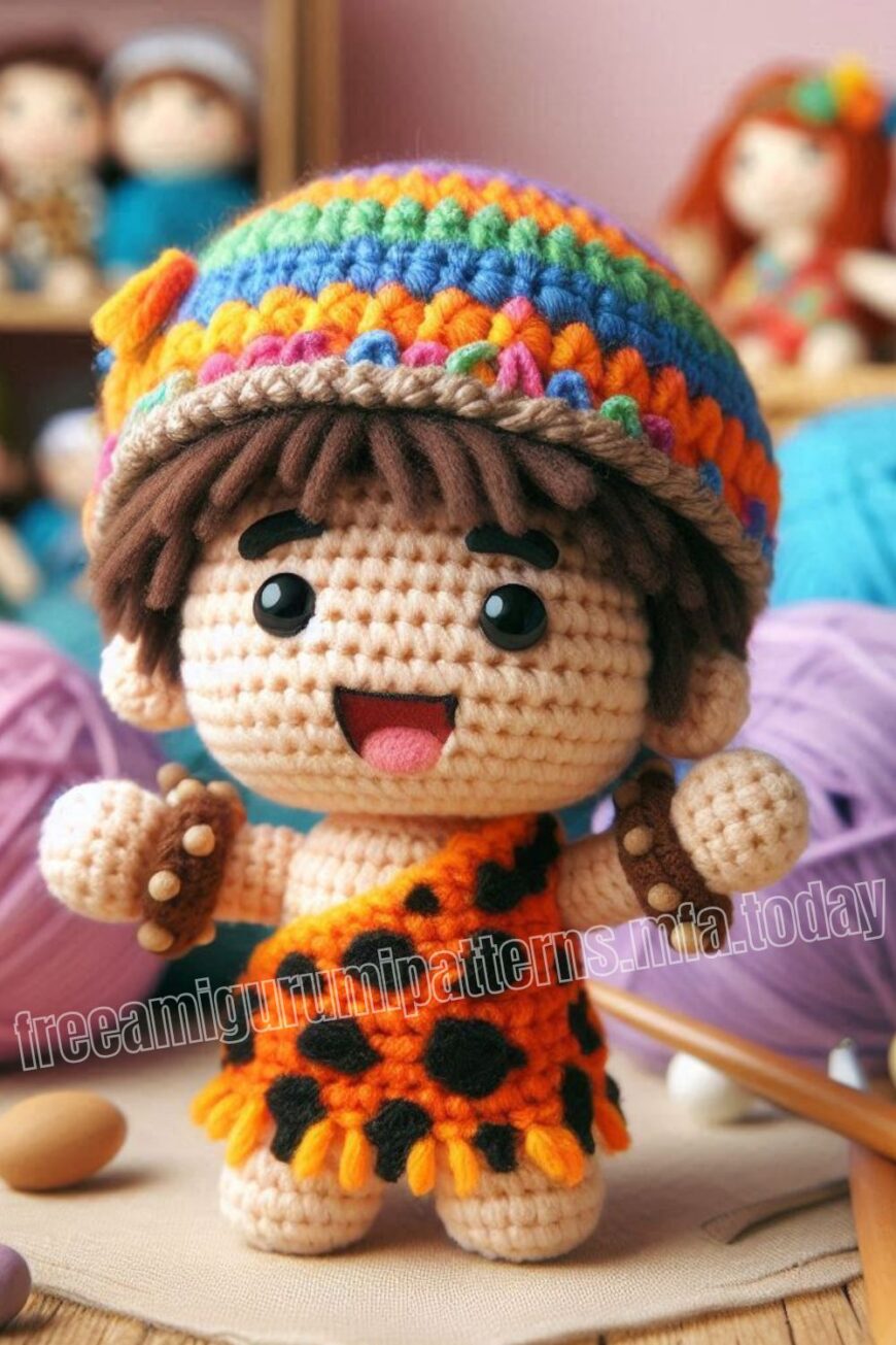 Amigurumi Captain Caveman Doll Free Pattern-1 – Free Amigurumi Patterns
