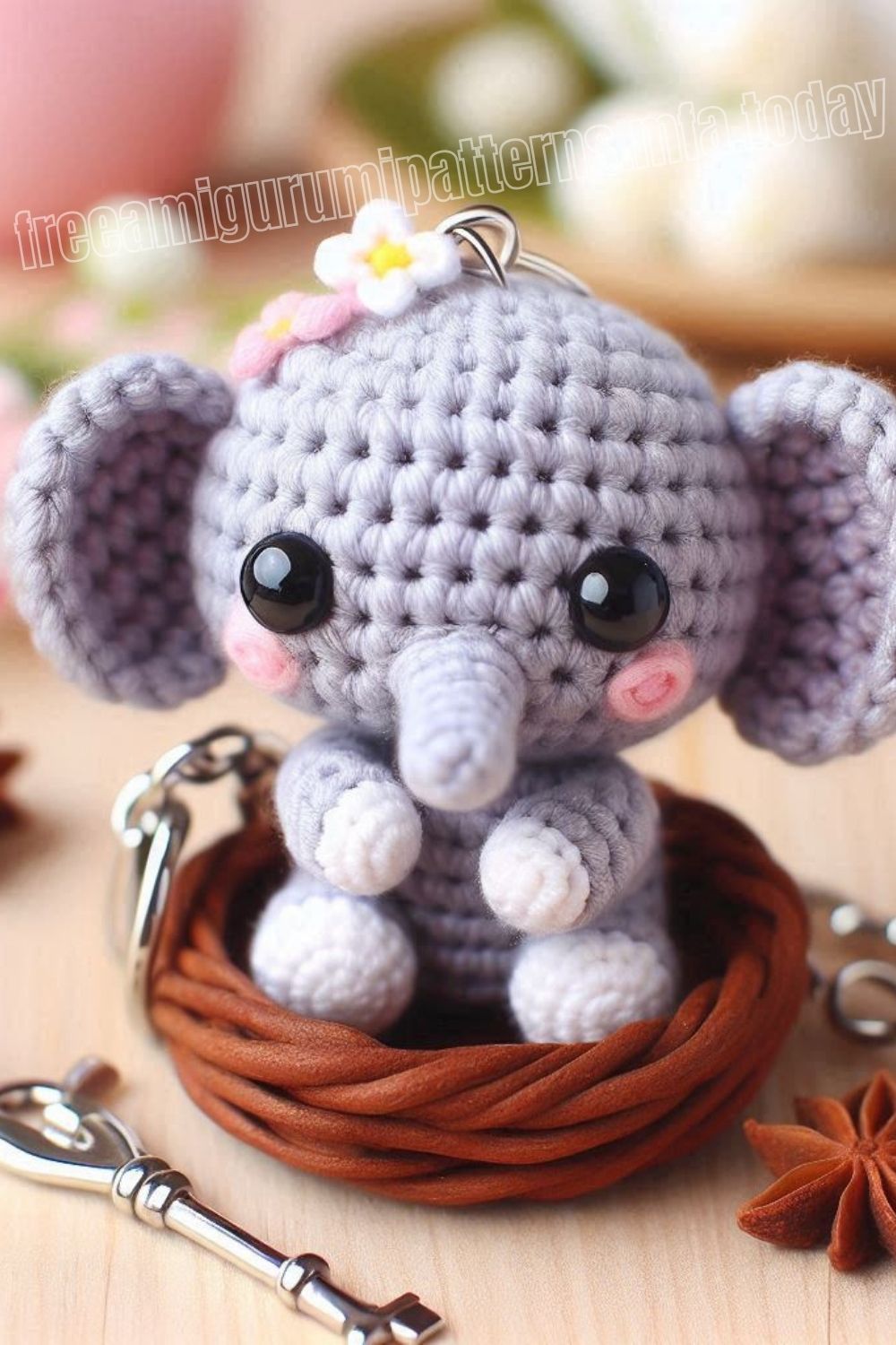 Amigurumi Cute Elephant Theo Keychain Free Pattern-1 – Free Amigurumi ...