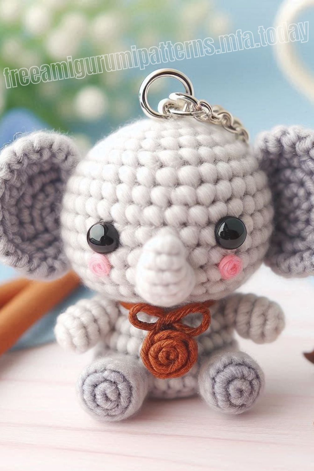 Amigurumi Cute Elephant Theo Keychain Free Pattern-1 – Free Amigurumi ...