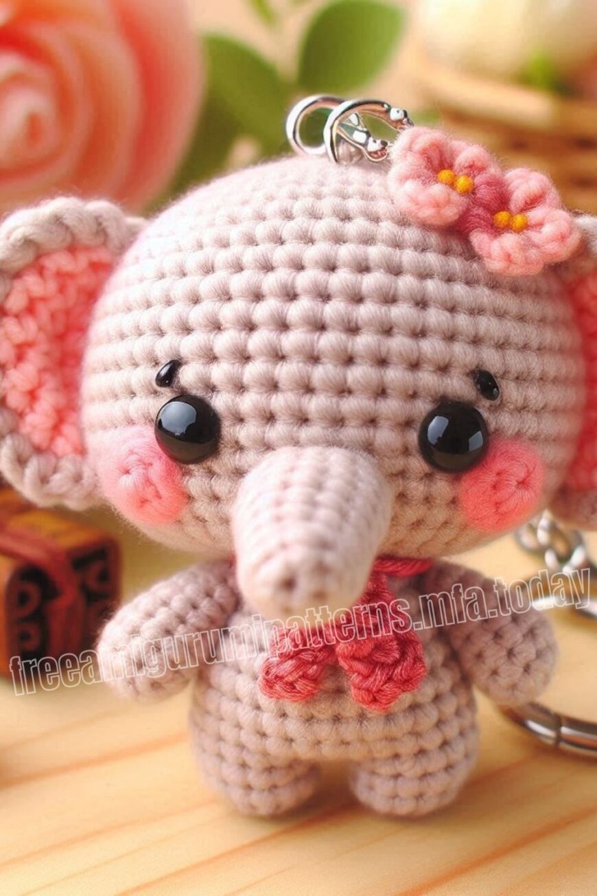Amigurumi Cute Elephant Theo Keychain Free Pattern-1 – Free Amigurumi ...