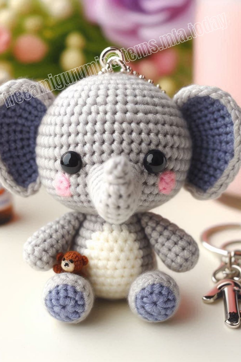 Amigurumi Cute Elephant Theo Keychain Free Pattern-1 – Free Amigurumi ...
