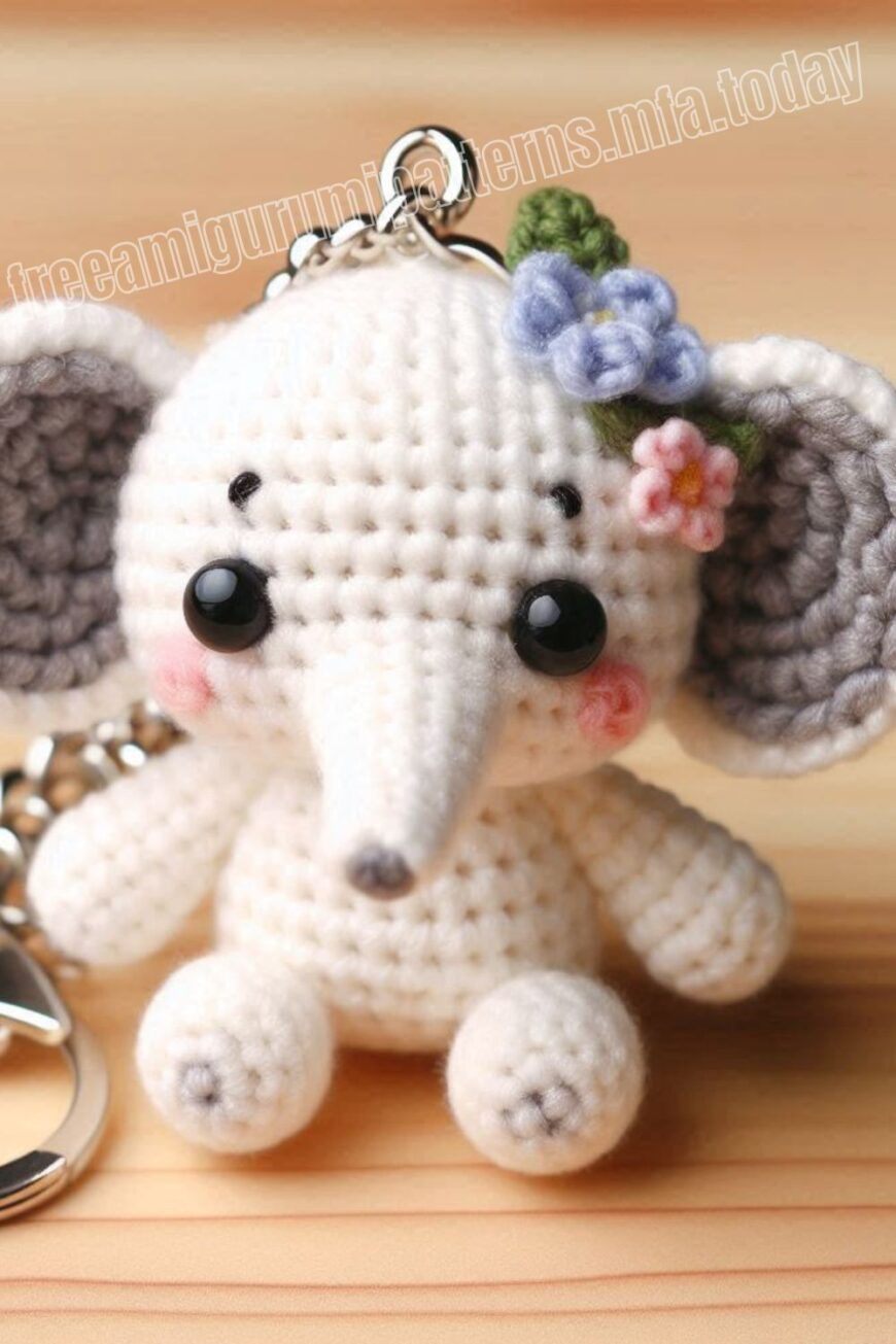 Amigurumi Cute Elephant Theo Keychain Free Pattern-1 – Free Amigurumi ...