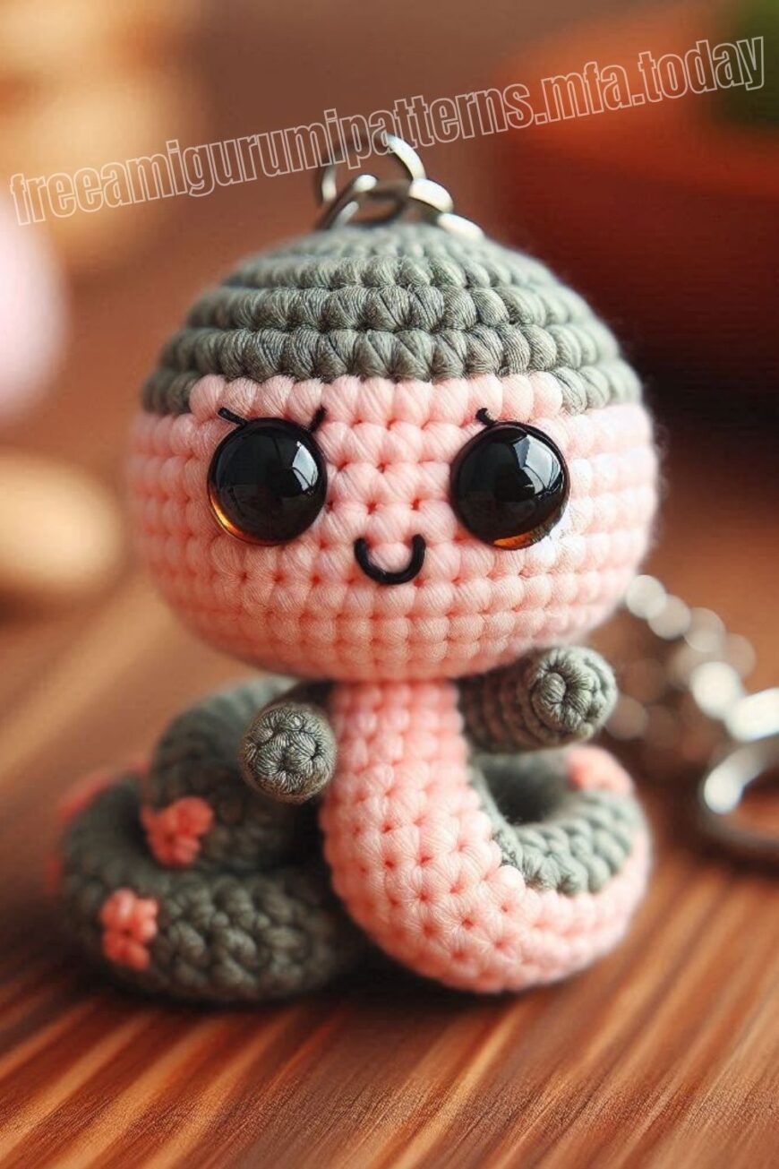 Amigurumi Snake Keychain Free Pattern-1 – Free Amigurumi Patterns
