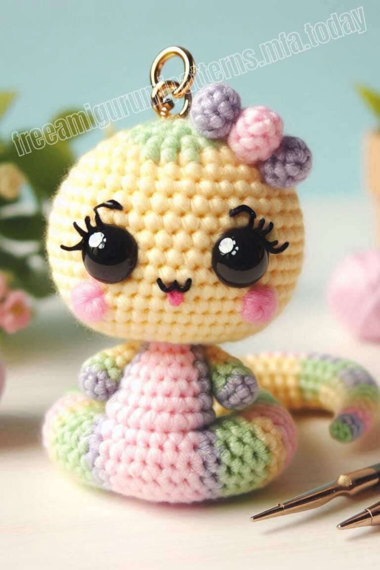 Amigurumi Snake Keychain Free Pattern-1 – Free Amigurumi Patterns