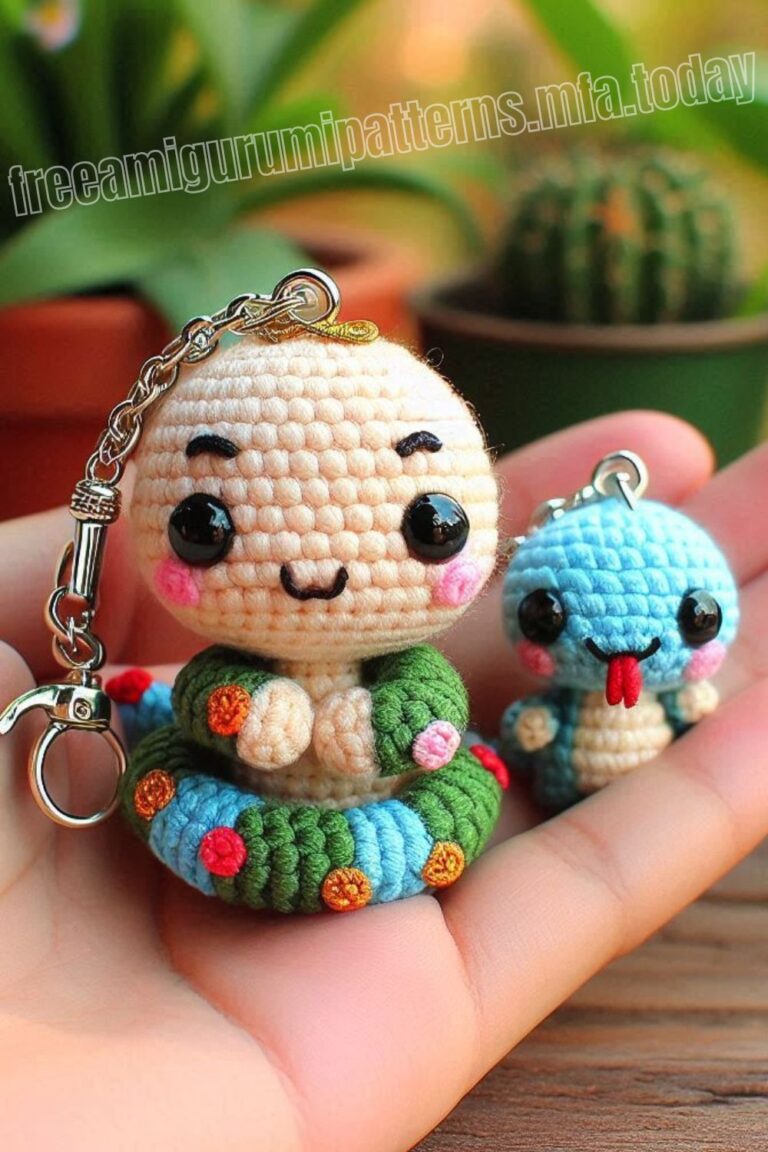 Amigurumi Snake Keychain Free Pattern-1 – Free Amigurumi Patterns