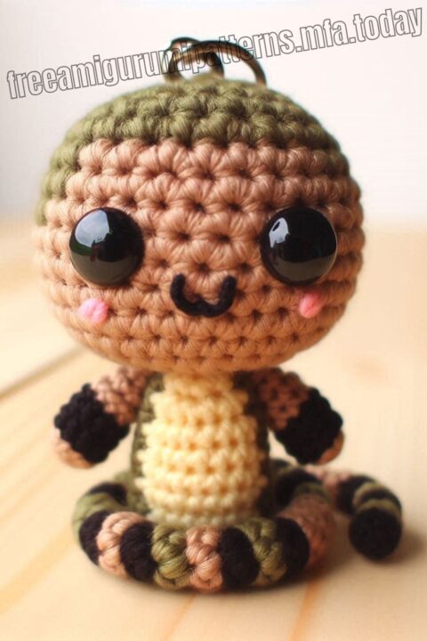 Amigurumi Snake Keychain Free Pattern-1 – Free Amigurumi Patterns
