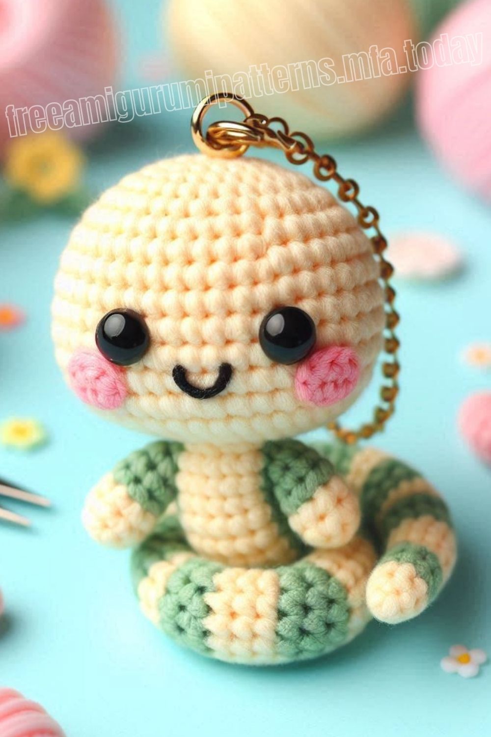Amigurumi Snake Keychain Free Pattern-1 – Free Amigurumi Patterns