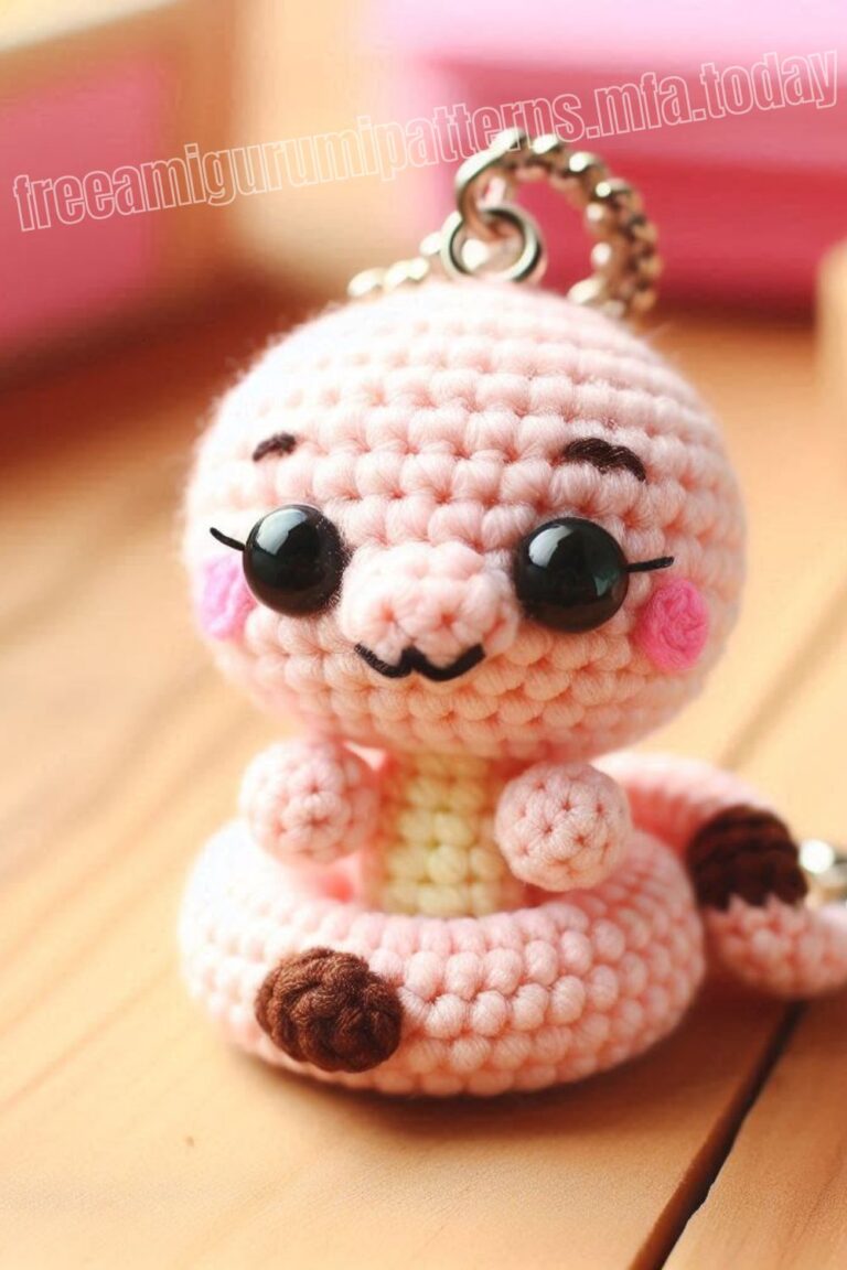 Amigurumi Snake Keychain Free Pattern-1 – Free Amigurumi Patterns