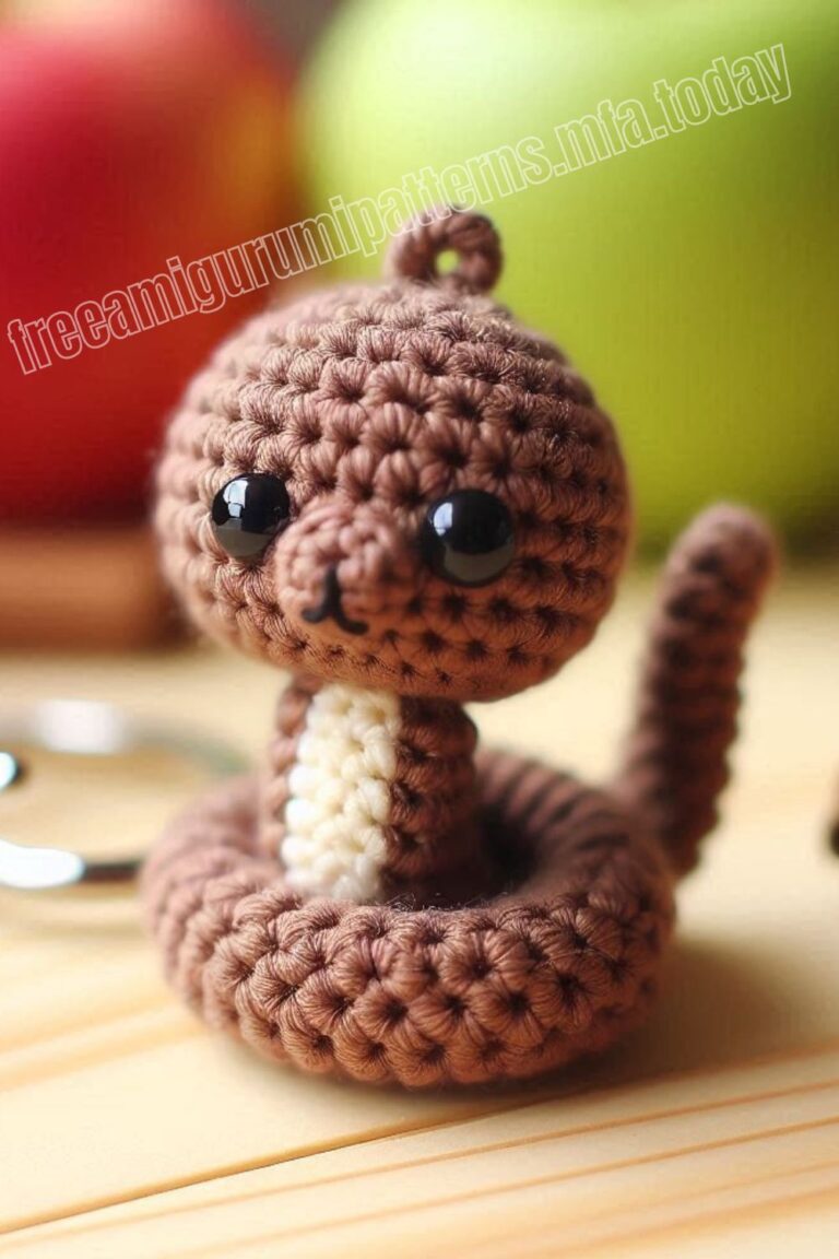 Amigurumi Snake Keychain Free Pattern-1 – Free Amigurumi Patterns