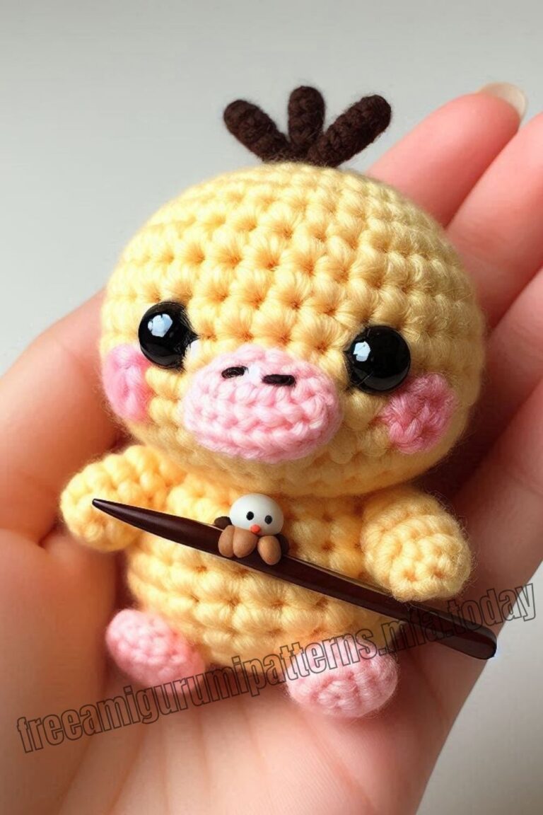 Amigurumi Mini Psyduck Free Pattern-1 – Free Amigurumi Patterns