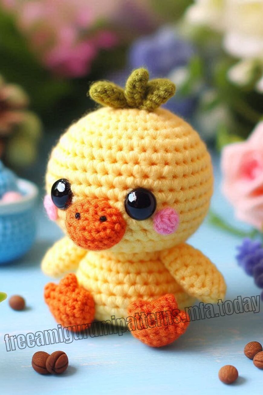 Amigurumi Mini Psyduck Free Pattern-1 – Free Amigurumi Patterns