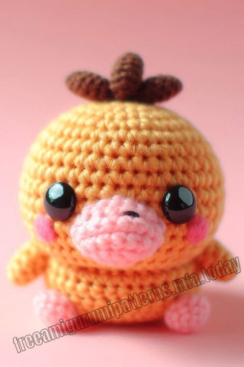 Amigurumi Mini Psyduck Free Pattern-1 – Free Amigurumi Patterns
