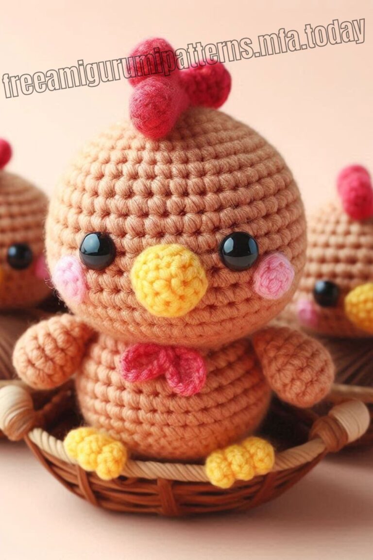 Amigurumi Chicken Keychain Free Pattern-1 – Free Amigurumi Patterns
