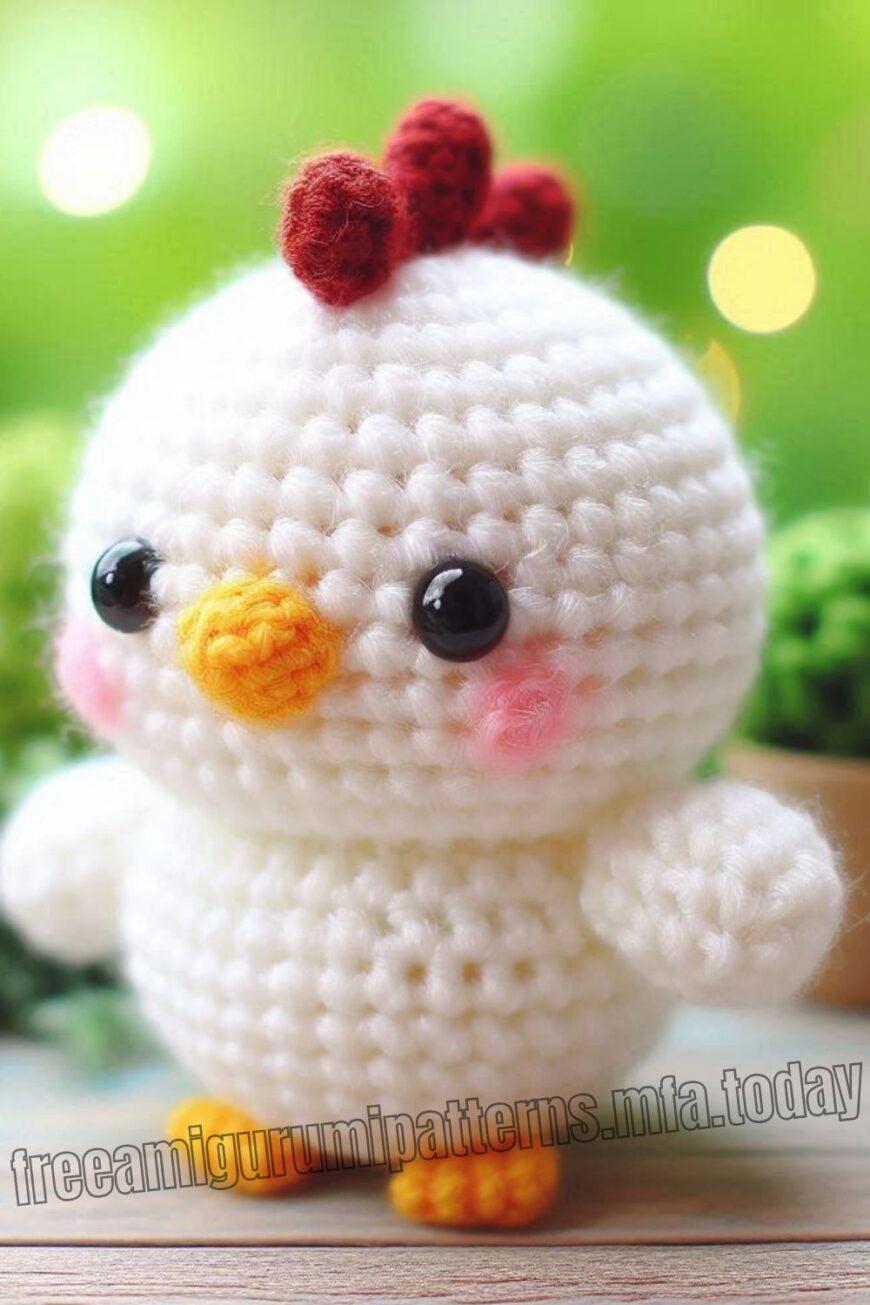Amigurumi Chicken Keychain Free Pattern-1 – Free Amigurumi Patterns