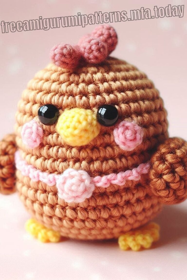 Amigurumi Chicken Keychain Free Pattern-1 – Free Amigurumi Patterns