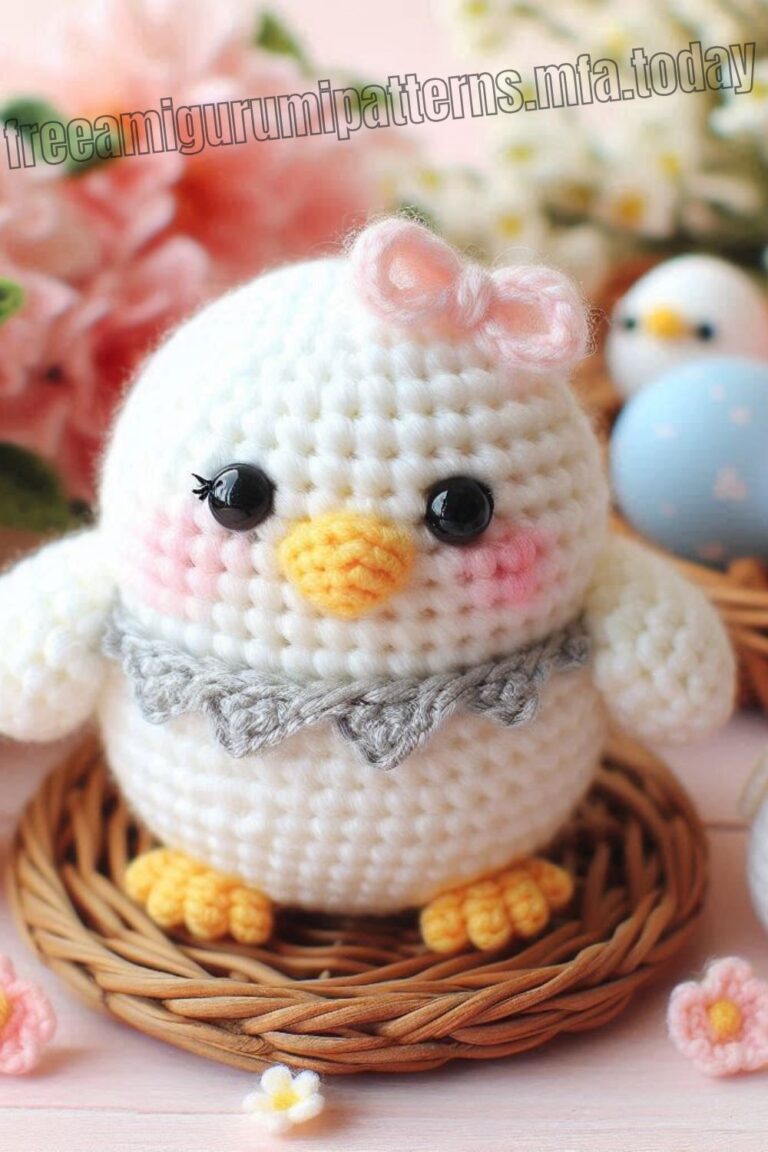 Amigurumi Chicken Keychain Free Pattern-1 – Free Amigurumi Patterns