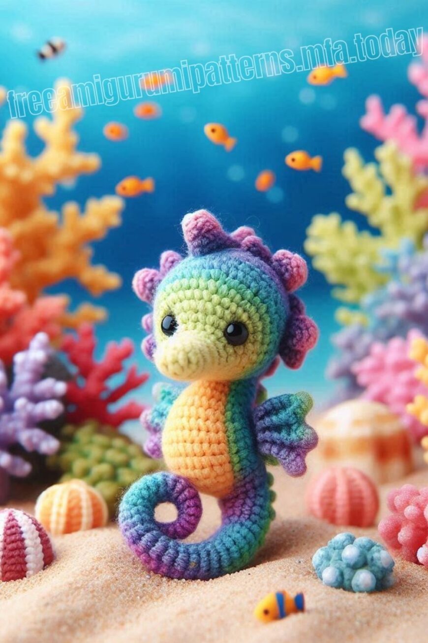 Amigurumi Small Cute Seahorse Free Pattern-1 – Free Amigurumi Patterns