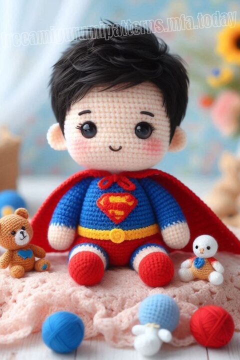 Amigurumi Small Superman Free Pattern-1 – Free Amigurumi Patterns
