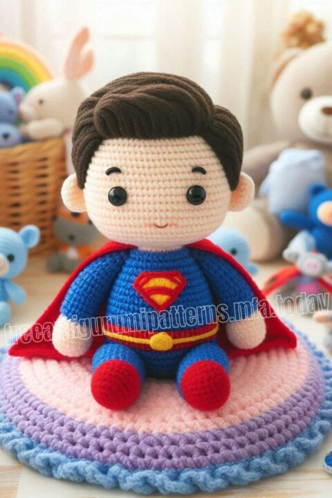 Amigurumi Small Superman Free Pattern-1 – Free Amigurumi Patterns