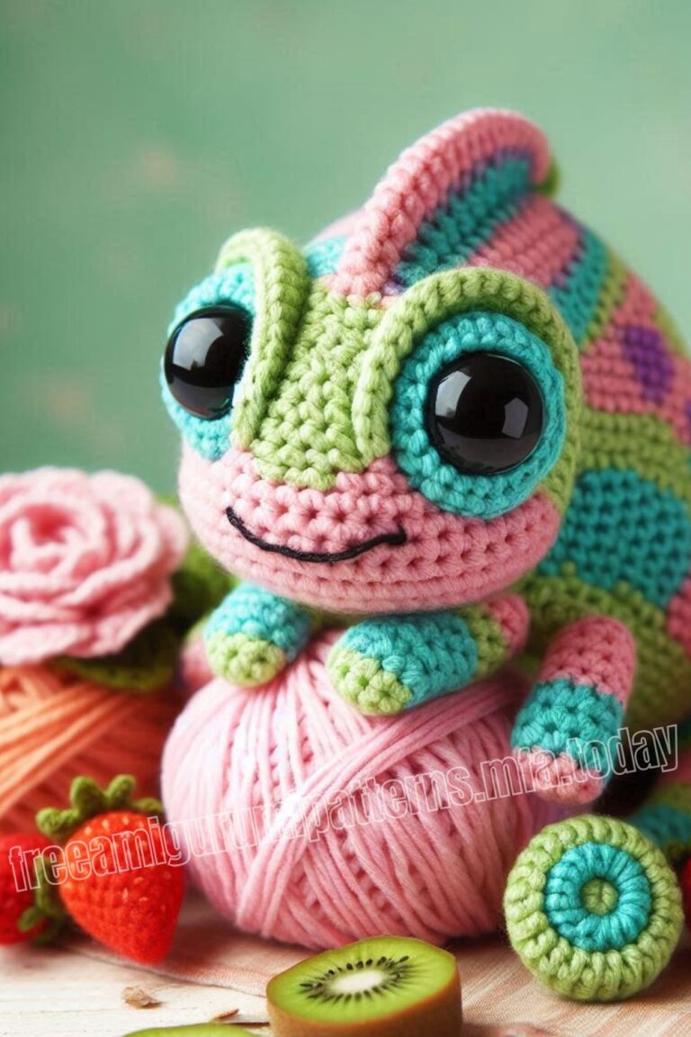 Amigurumi Chameleon Crochet Free Pattern-1 – Free Amigurumi Patterns